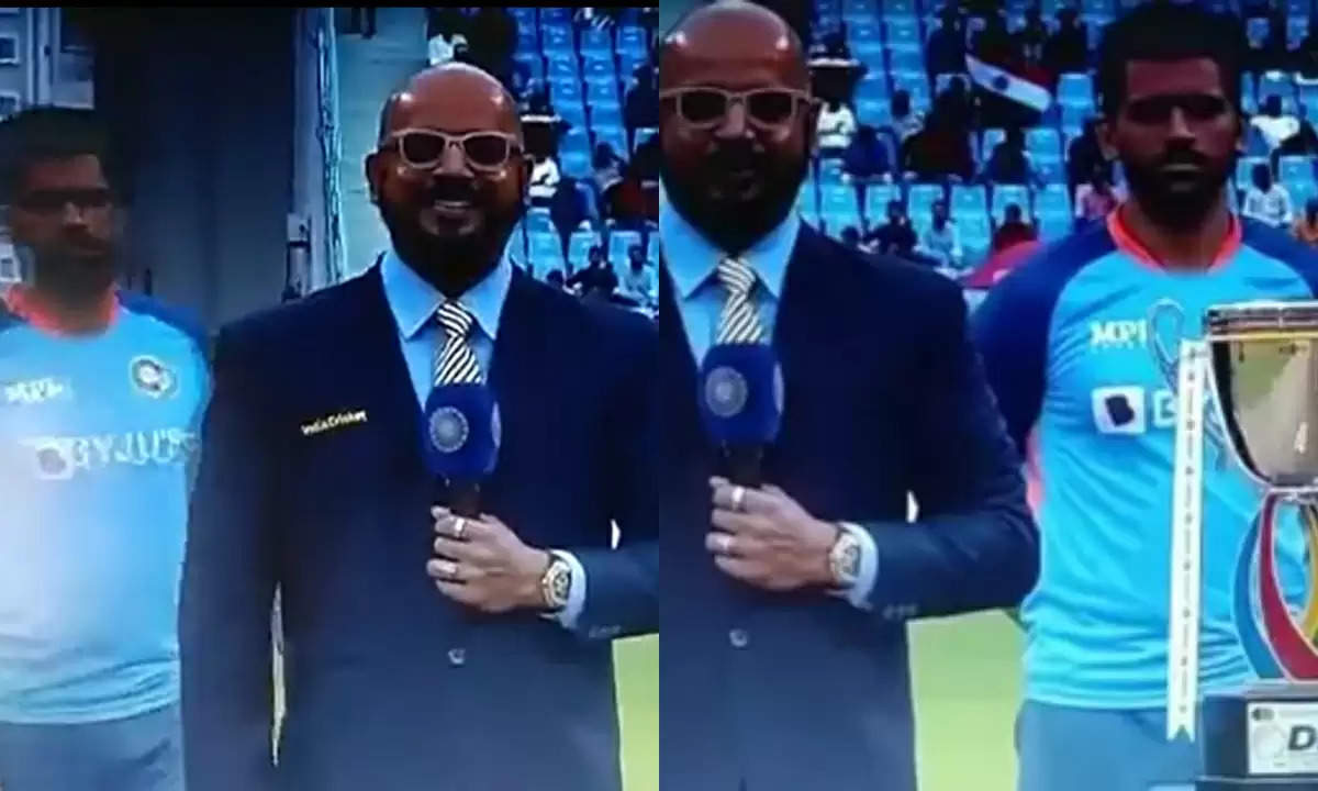 IND vs SA: Deepak Chahar's Hilarious Act As Murali Kartik Reveals Toss ... IND vs SA: Deepak Chahar's Hilarious Act As Murali Kartik Reveals Toss ...
