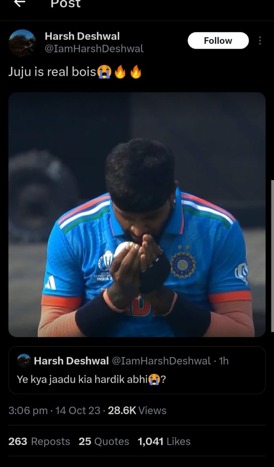 [IND vs PAK] Fans React With Hilarious Memes On Hardik Pandya's Juju ...