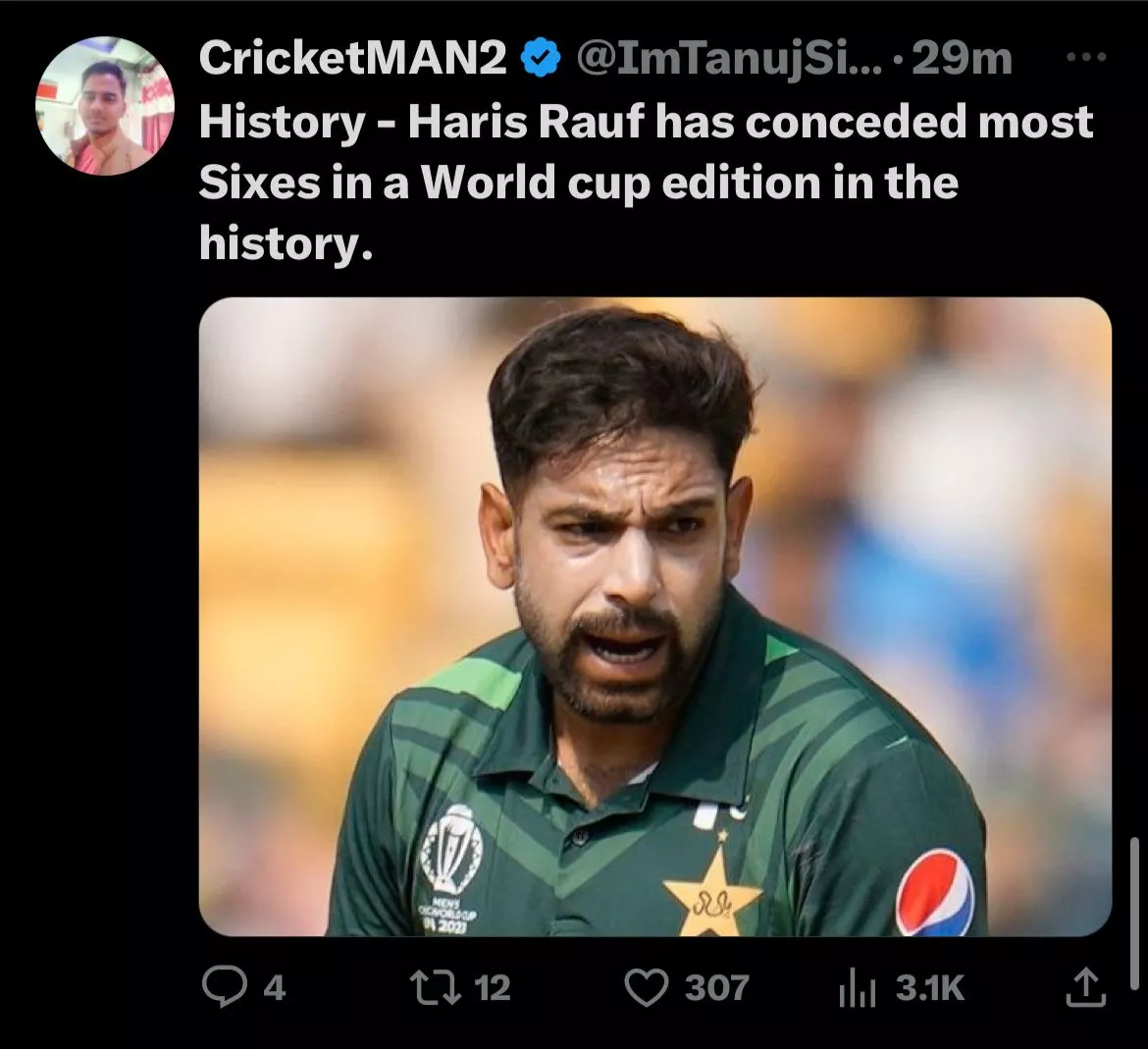 [NZ vs PAK] Memes Galore As Haris Rauf Concedes Most Sixes In A World ...