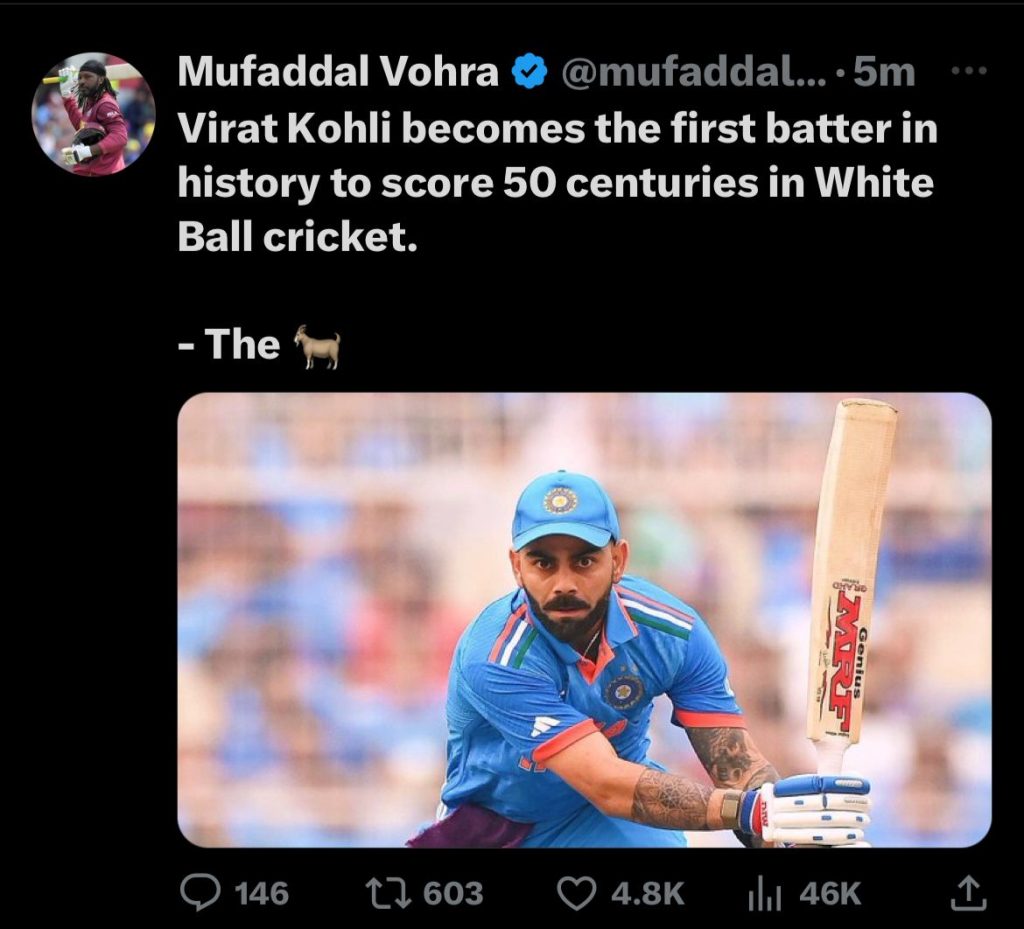 Memes Galore As Virat Kohli Scripts History With His 49th ODI Hundred - The Cricket Lounge