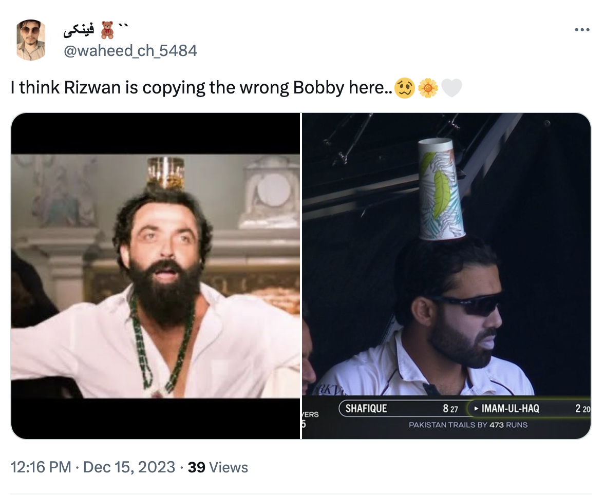[MEMES] Muhammad Rizwan's Viral Picture Draws Comparison With Bobby ...
