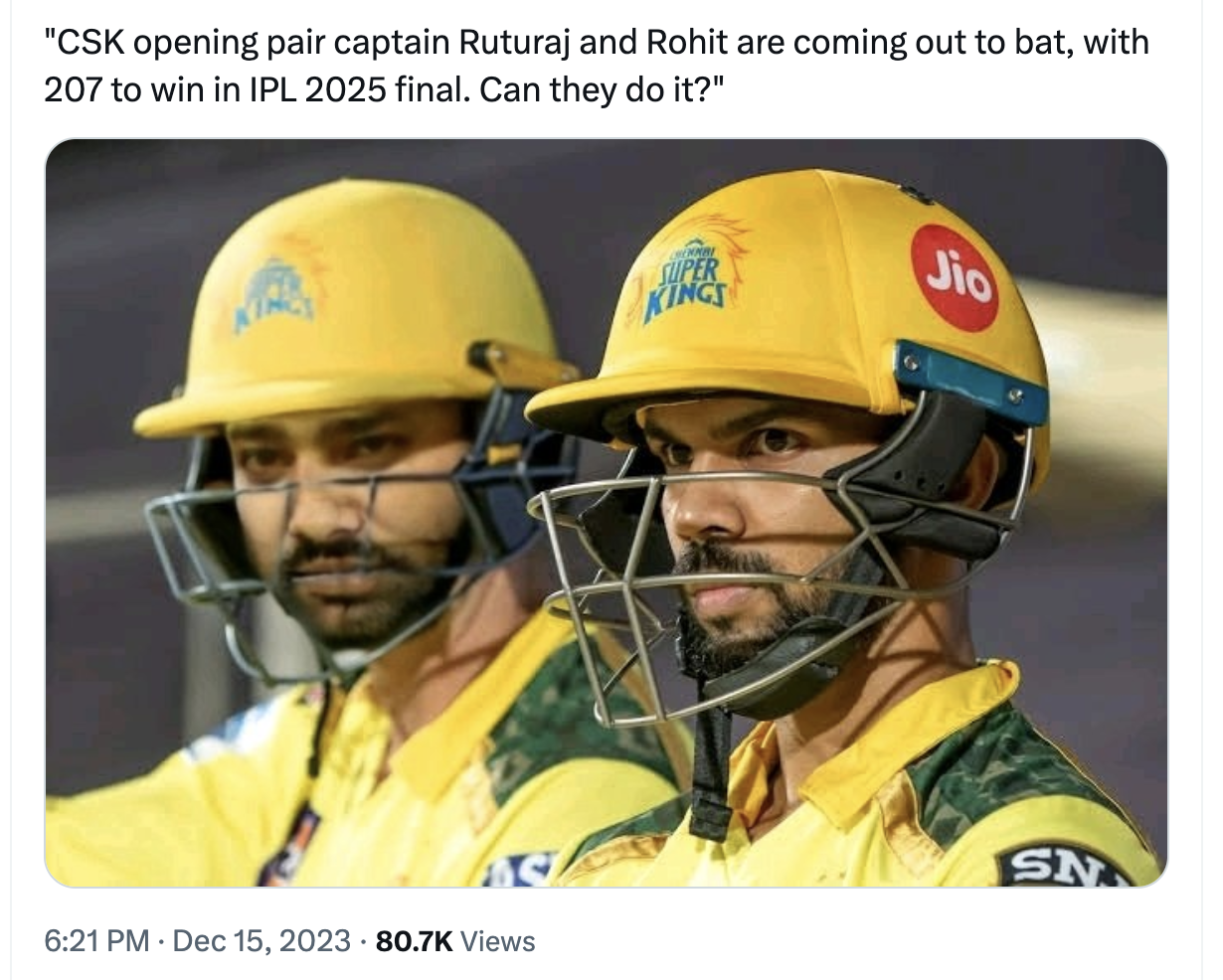 CSK Fans Troll Mumbai Indians After Rohit Sharma Is Relieved Of ...