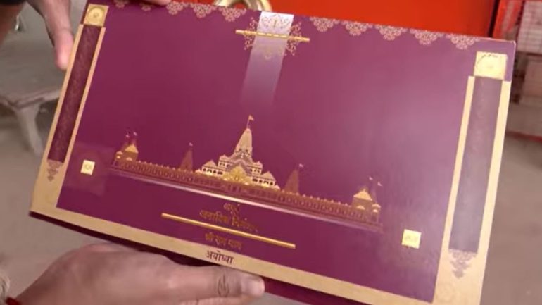 Here Is Exactly What's There Inside The Shri Ram Mandir Invitation Card ...