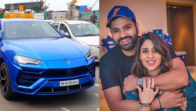 The Number Plate Of Rohit Sharma’s Lamborghini Is Pure Love - The ...